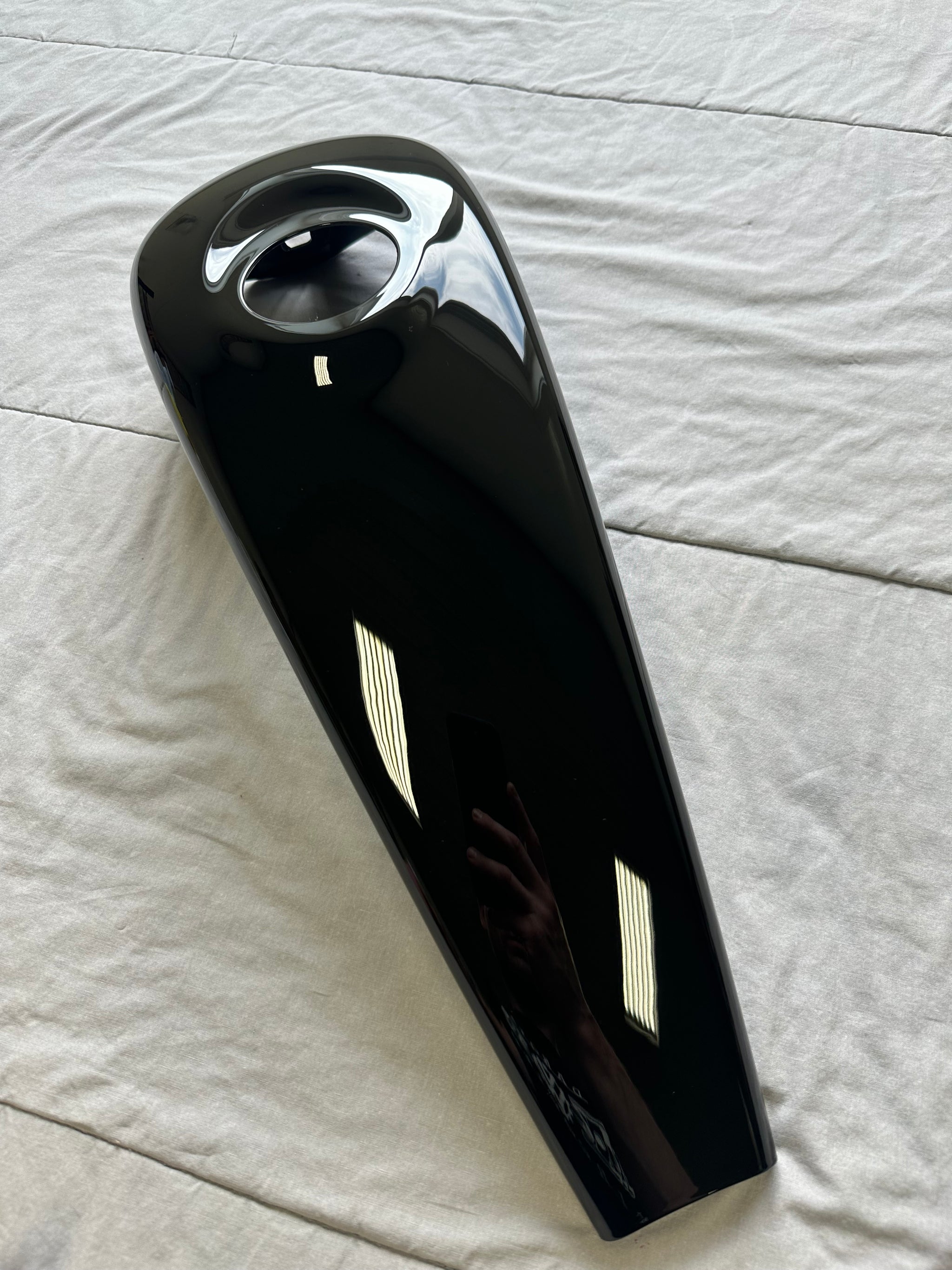 Harley Bagger Color Match Curvaceous Kustom Metal Dash, klock werks ...